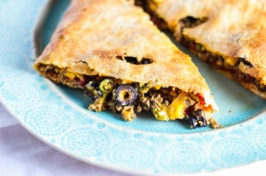 Cheddar and Beef Calzone | Honest & Tasty