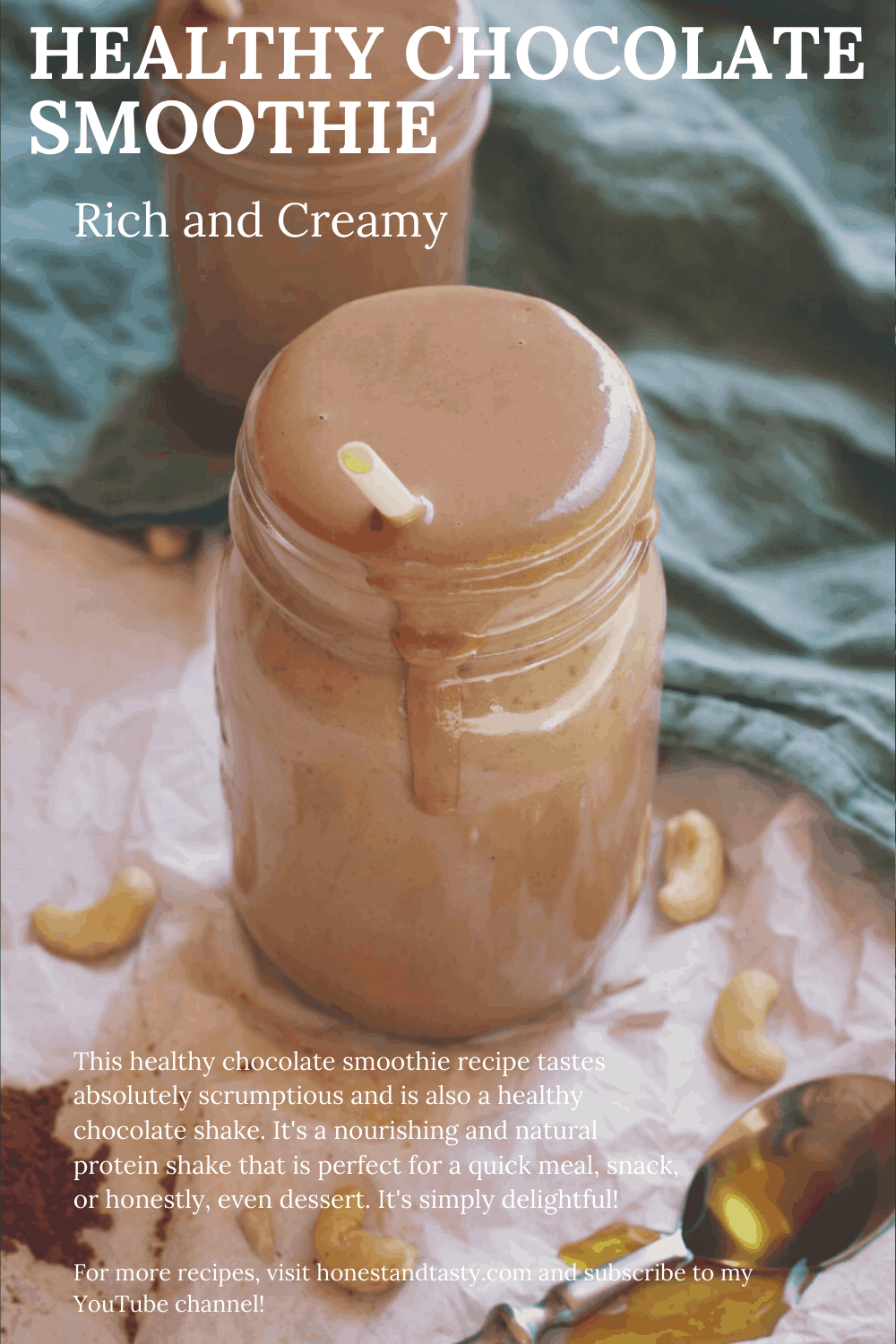 Healthy Chocolate Smoothie | Honest & Tasty